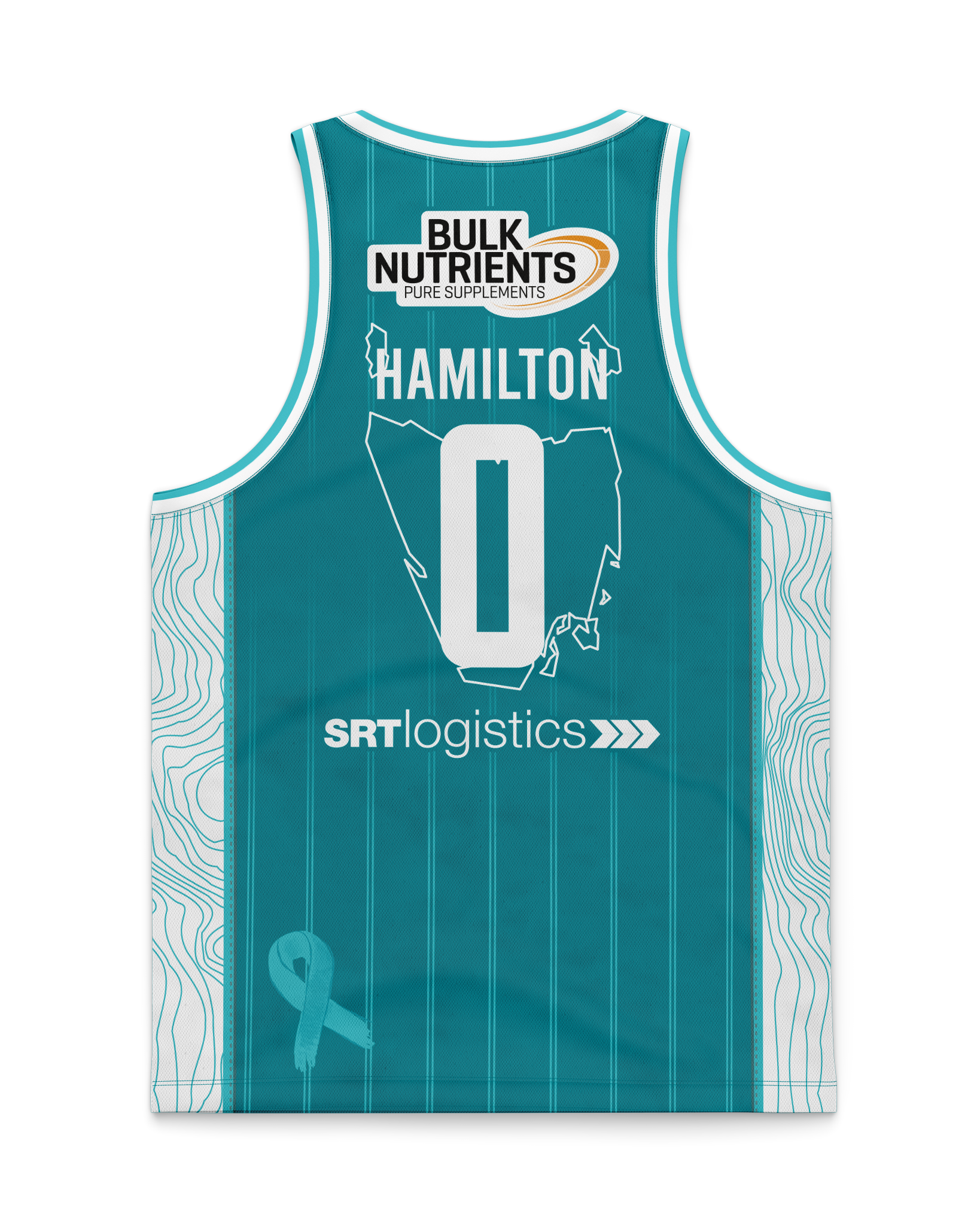 Tasmania JackJumpers 25/26 Youth Teal Jersey - Bryce Hamilton ...